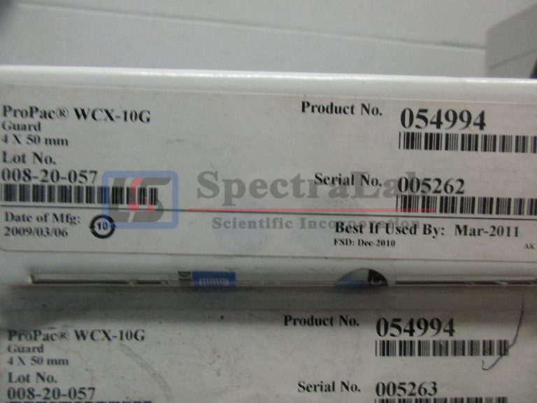 Dionex ProPac WCX-10G Guard 4 x 50 mm – Spectralab Scientific Inc.