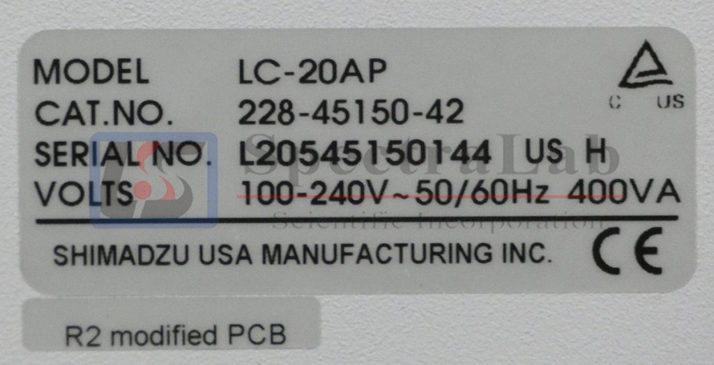 Shimadzu LC-20AP Preparative Pump – Spectralab Scientific Inc.