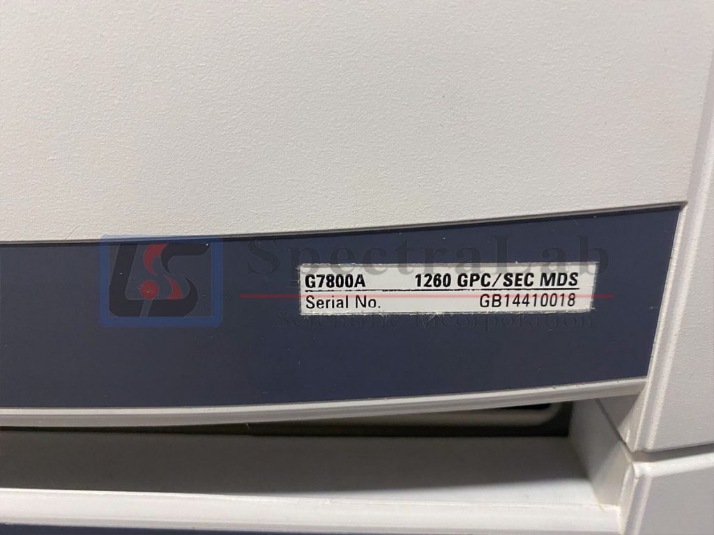 Agilent 1260 Infinity G7800A Multidetector MDS GPC/SEC with RID, Viscometer and Dual Angle LS ...